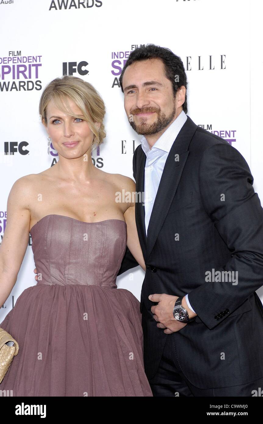 Stefanie Sherk, Demian Bichir at arrivals for 2012 Film Independent ...
