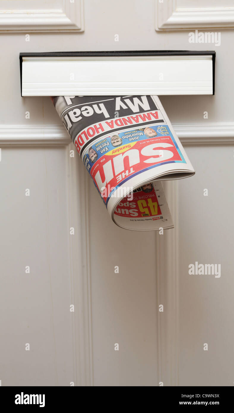 The first edition of The Sun on Sunday Newspaper. 26 February 2012 ...