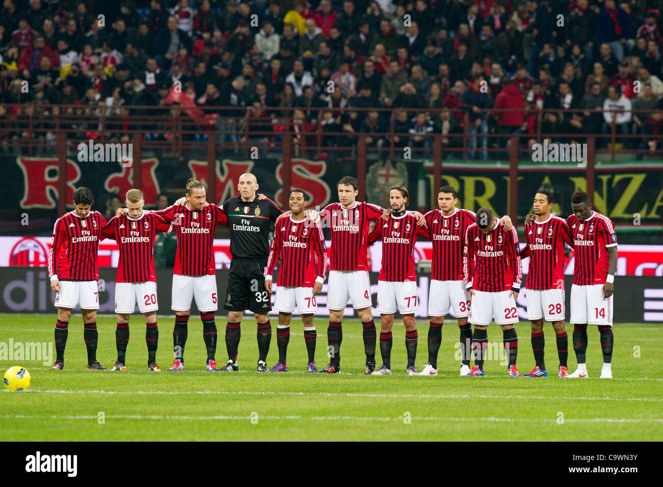 Milan team line up, FEBRUARY 25, 2012 - Football / Soccer : Italian ...