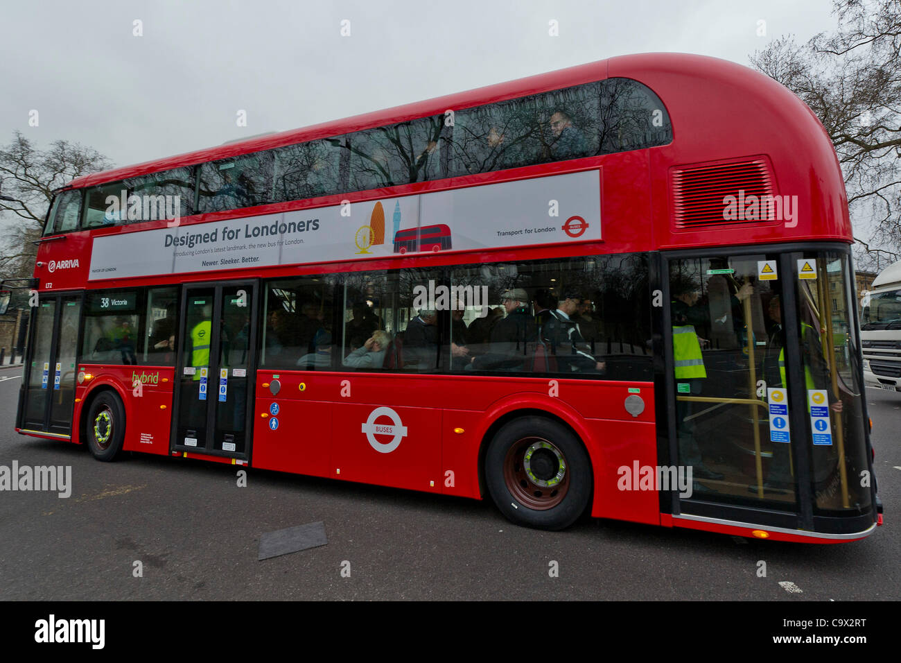 The new hybrid routemaster bus finally joins the London bus fleet on ...