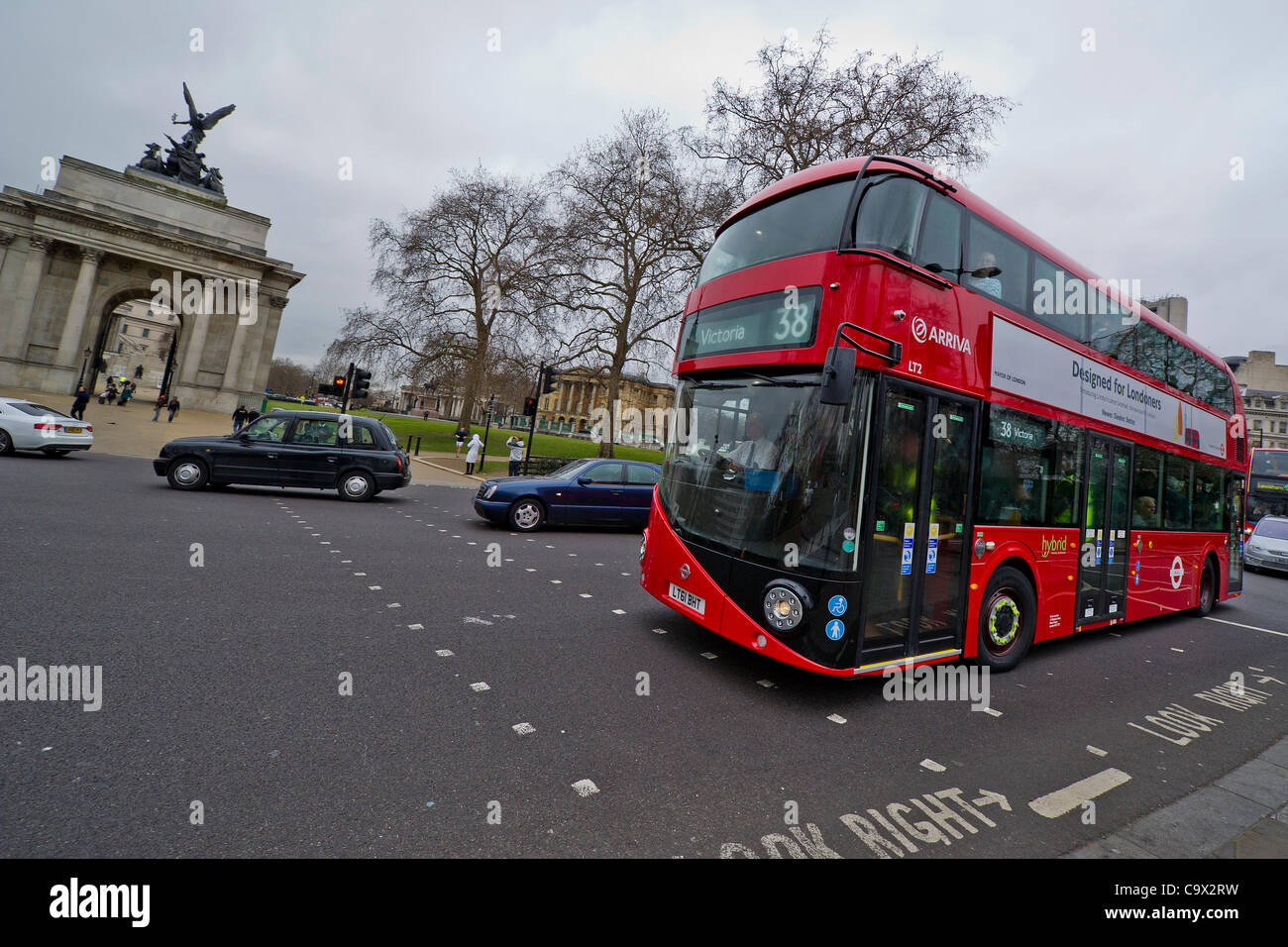 The new hybrid routemaster bus finally joins the London bus fleet on ...