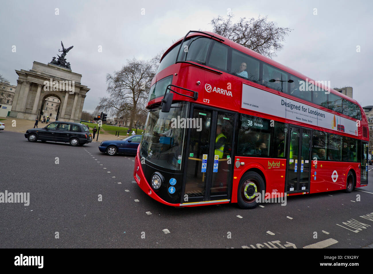 The new hybrid routemaster bus finally joins the London bus fleet on ...