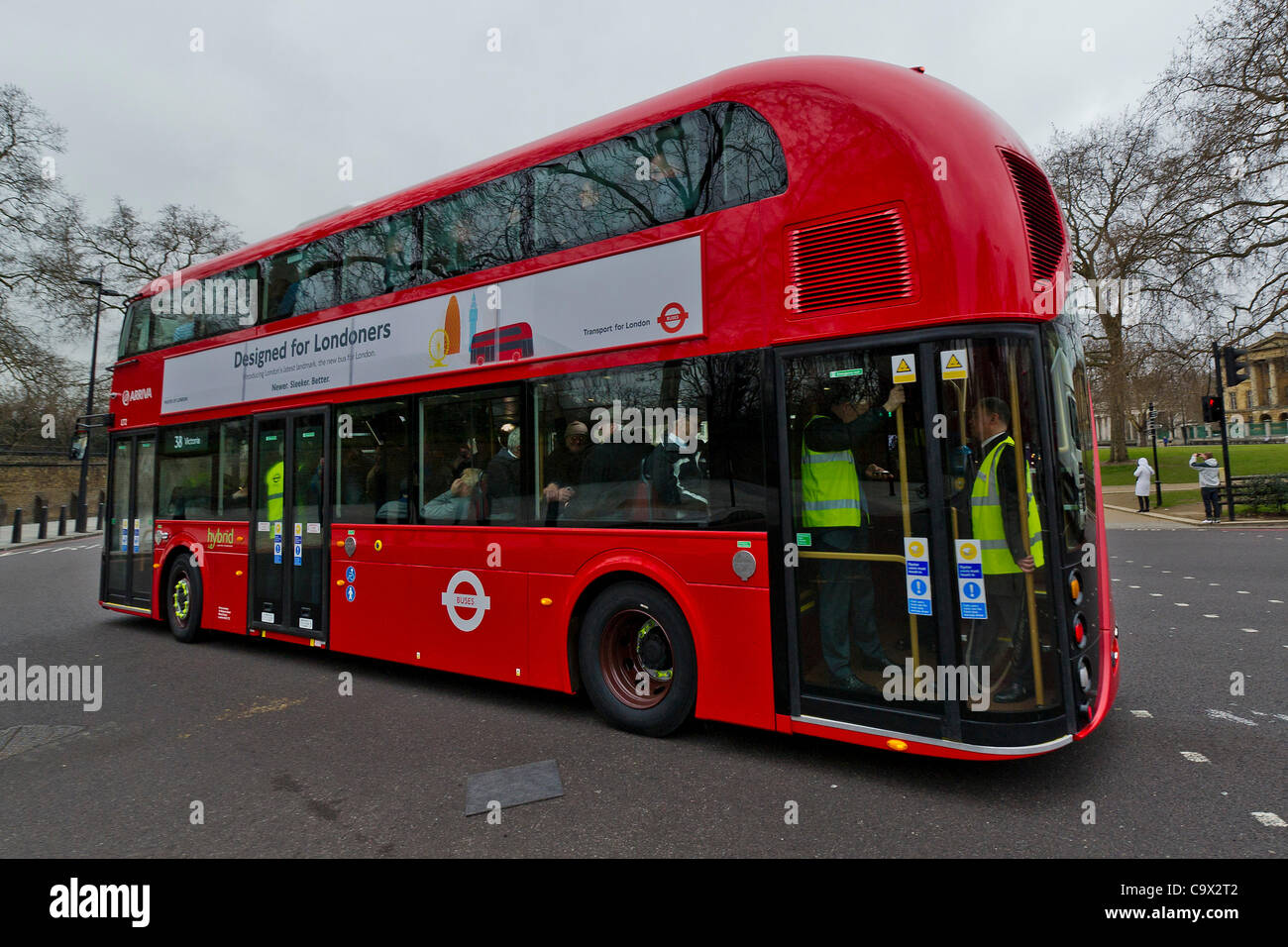The new hybrid routemaster bus finally joins the London bus fleet on ...