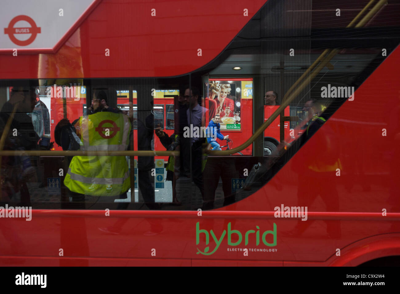 The curved lines of London's newest red double-decker Routemaster (27th ...
