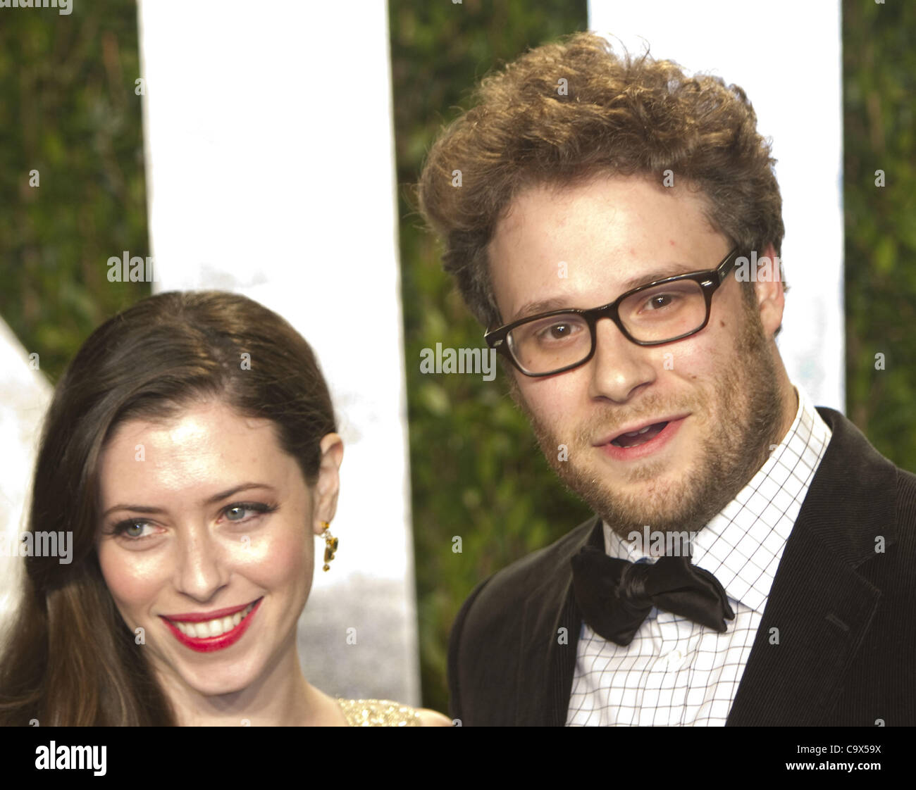 Feb. 26, 2012 - Hollywood, California, U.S - Actor Seth Rogen (R) and ...
