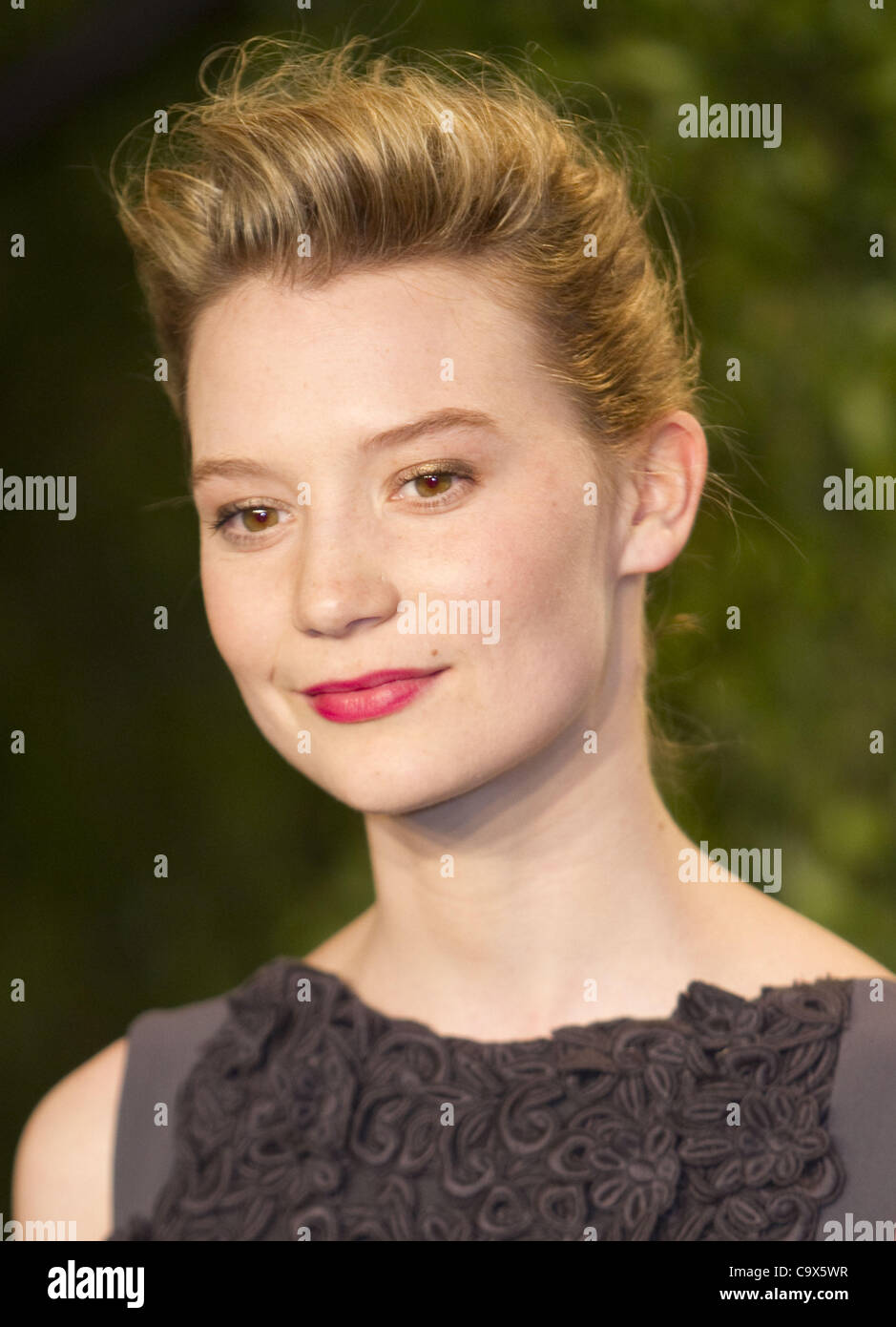 Feb. 27, 2012 - Hollywood, California, U.S - Actress Mia Wasikowska on ...