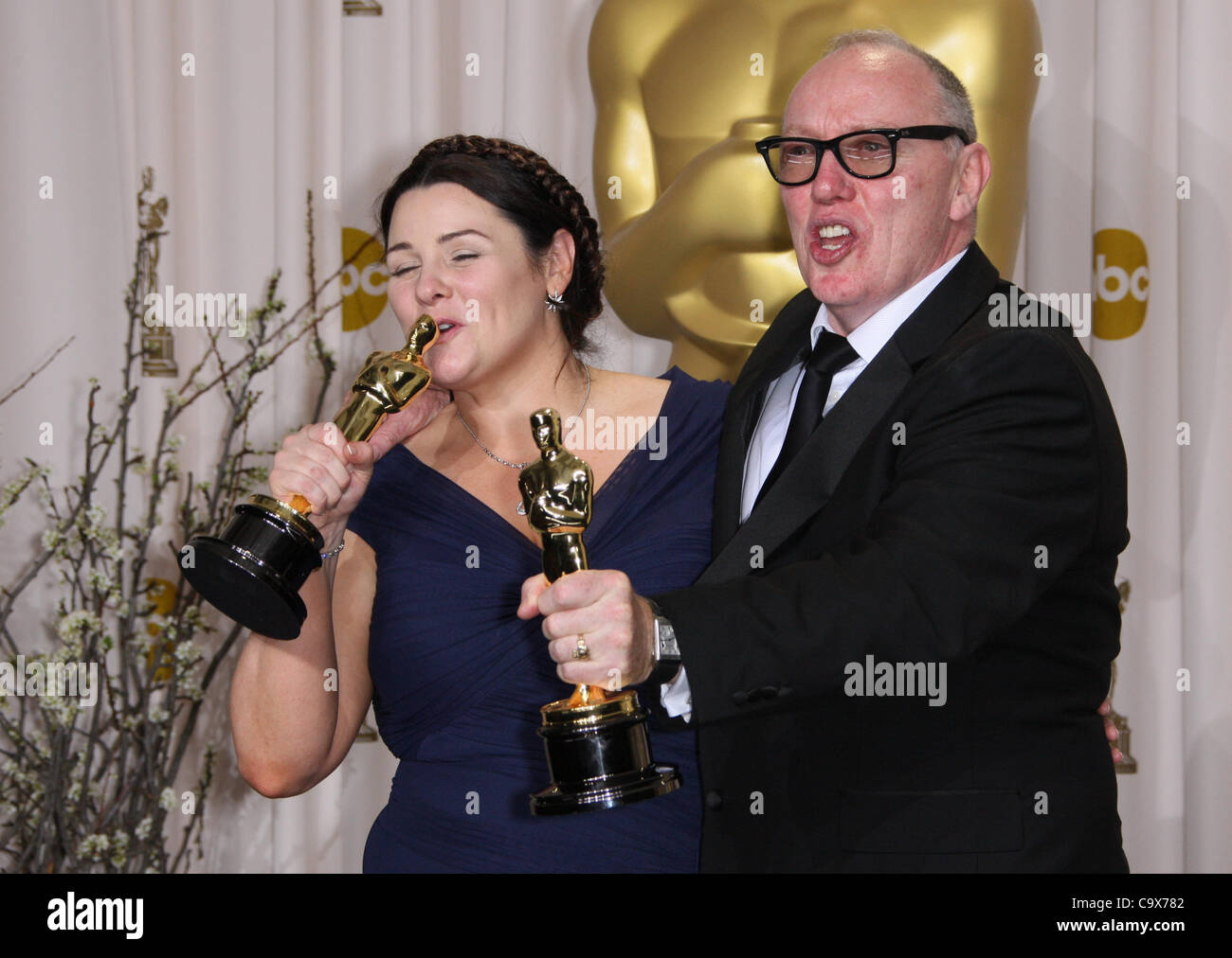 OORLAGH GEORGE & TERRY GEORGE THE 84TH ACADEMY AWARDS PRESSROOM LOS ...