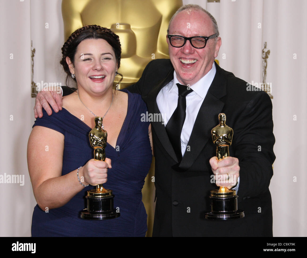 OORLAGH GEORGE & TERRY GEORGE THE 84TH ACADEMY AWARDS PRESSROOM LOS ...