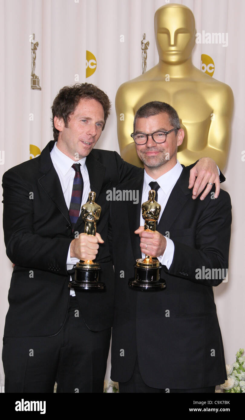 KIRK BAXTER & ANGUS WALL THE 84TH ACADEMY AWARDS PRESSROOM LOS ANGELES ...
