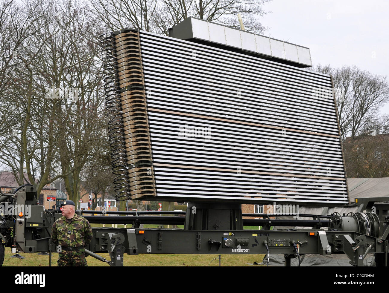 RAF Type 101 mobile Air Defence radar scanner. UK Stock Photo, Royalty ...