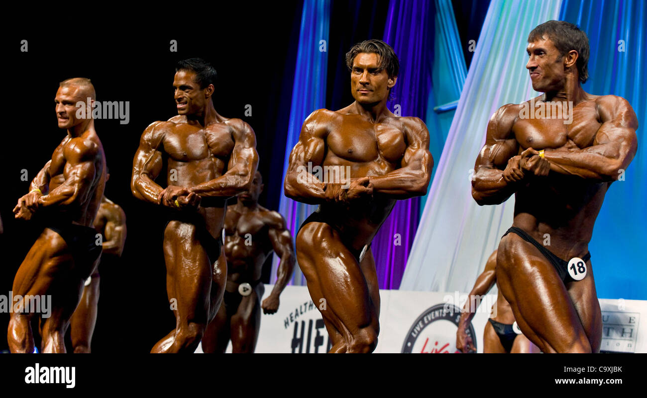 March 01, 2012 - Columbus, OH, USA - Bodybuilders compete in the 2012 ...