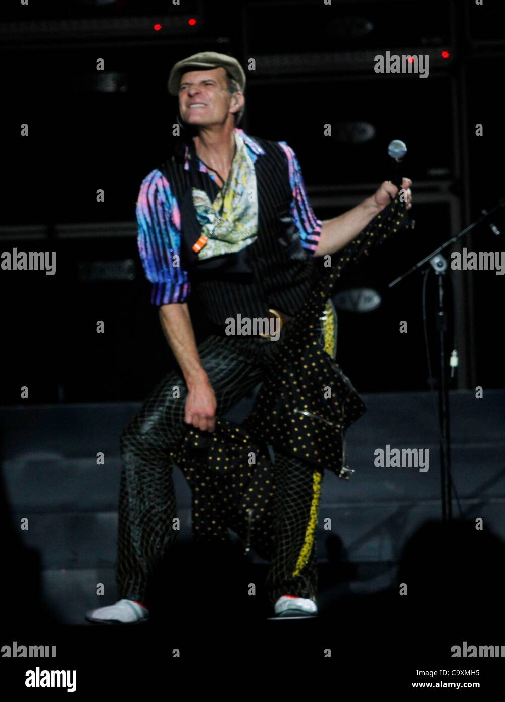 Van Halen (David Lee Roth) on stage for Van Halen Concert, Madison ...