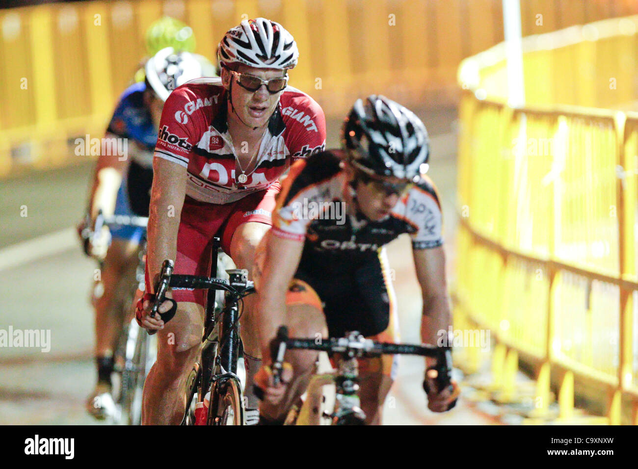 02.03.2012 - Peter Thompson of Australia(red) in action during the OCBC ...