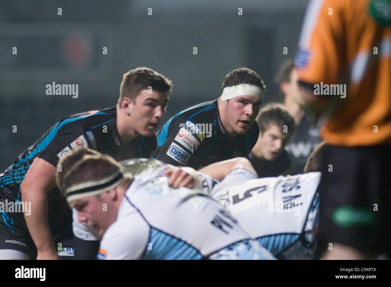 Ospreys v Glasgow Rabodirect PRO12 at the Liberty Stadium in Swansea ...