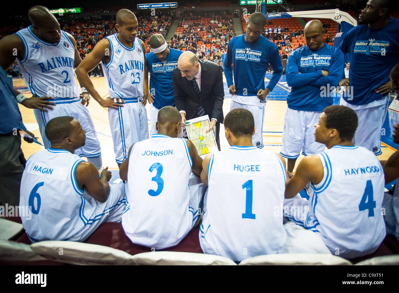March 1, 2012: HALIFAX, NS - The Halifax Rainmen take on the Moncton ...