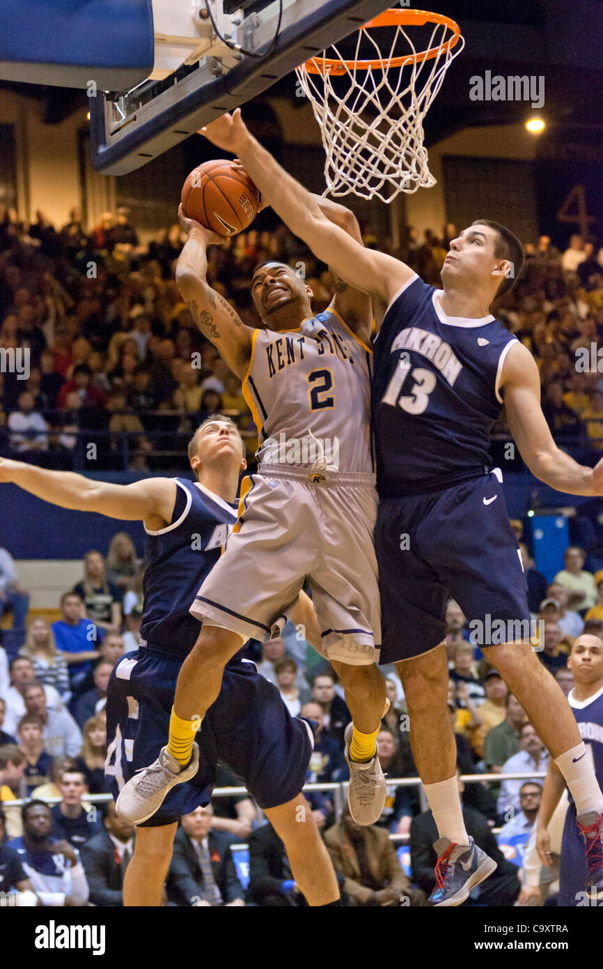 March 2, 2012 - Kent, Ohio, U.S - Kent State guard Michael Porrini (2 ...