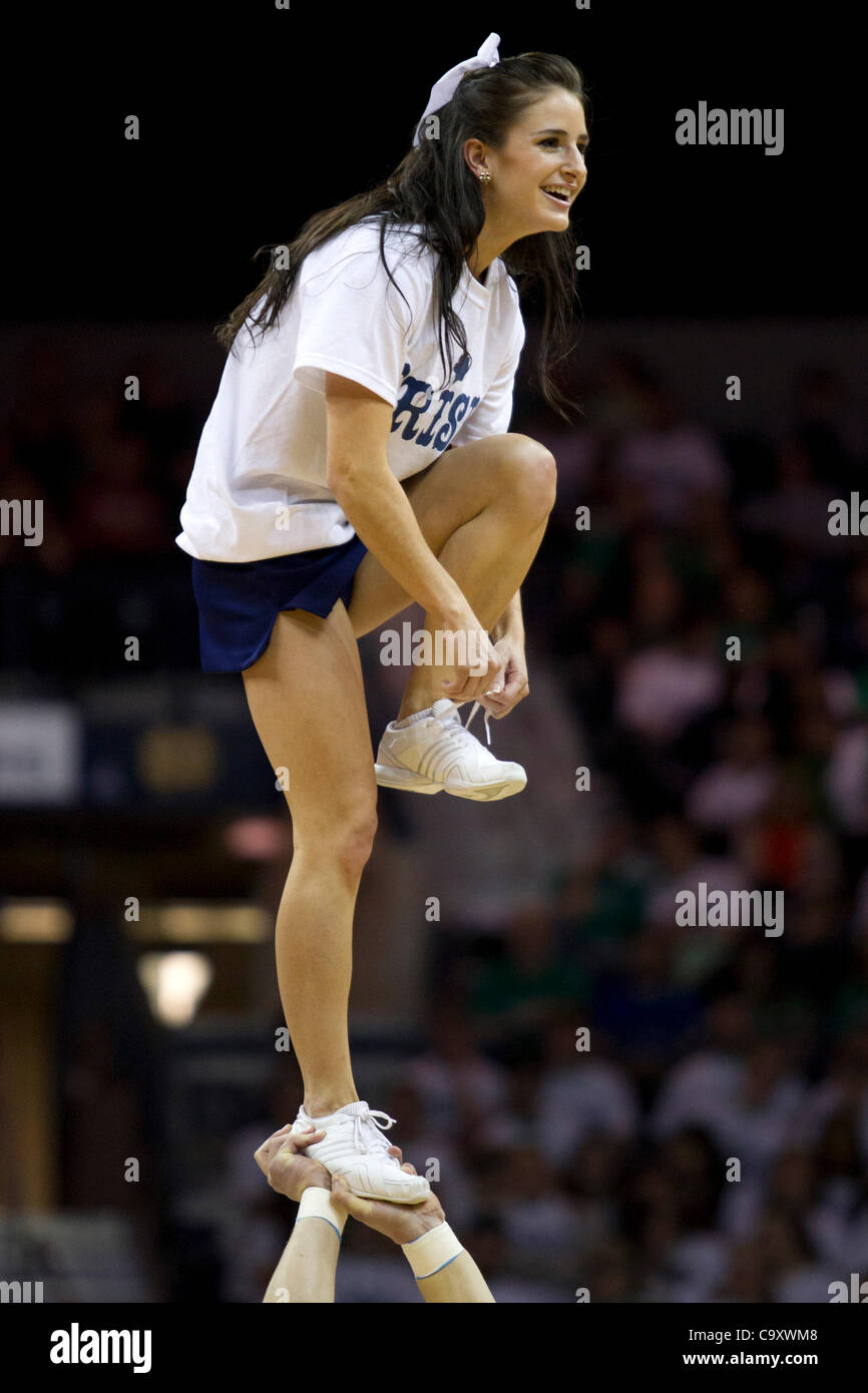 March 2, 2012 - South Bend, Indiana, U.S - Notre Dame cheerleader ...