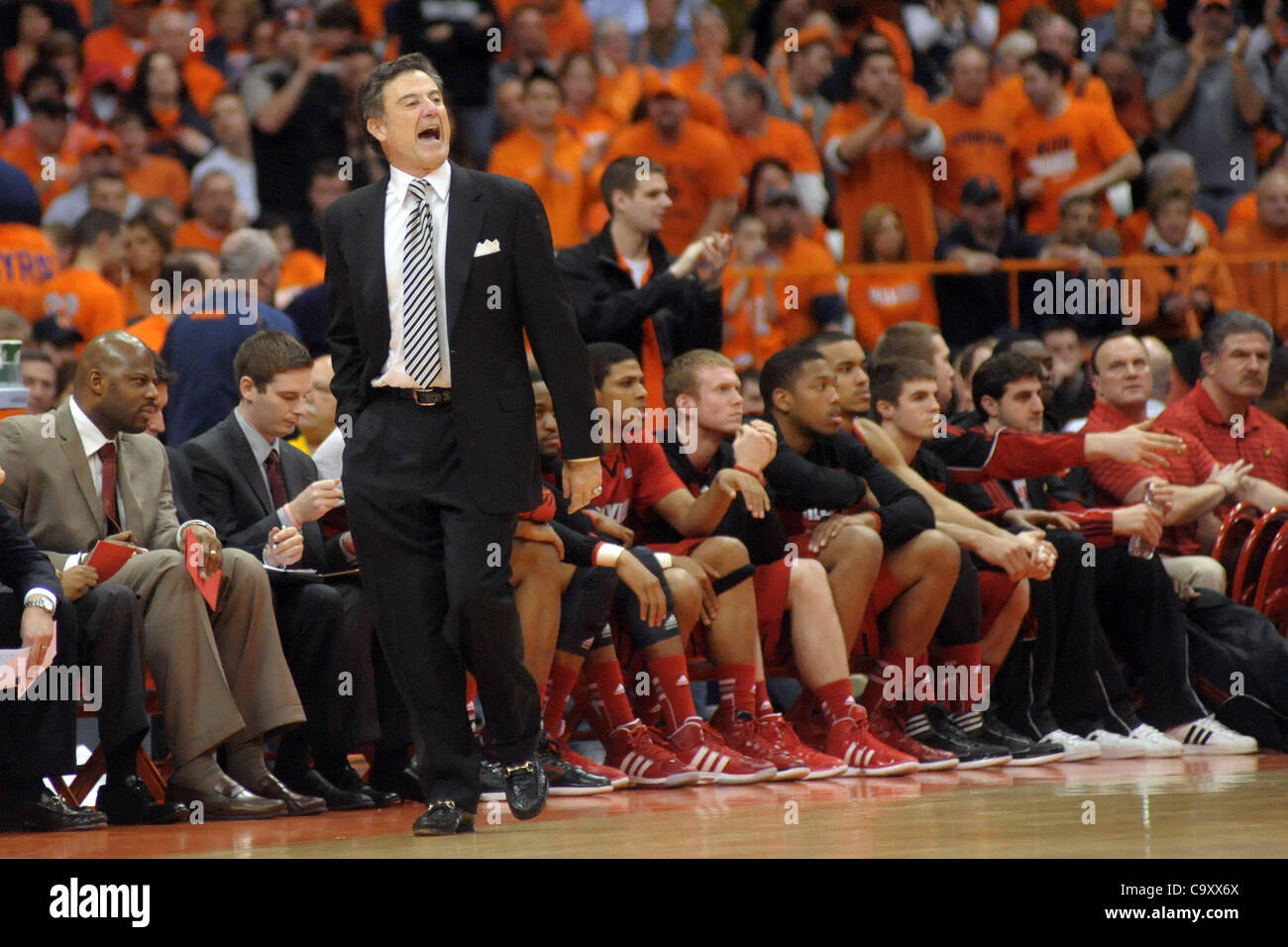 March 3, 2012 - Syracuse, New York, U.S - Louisville Cardinals head ...