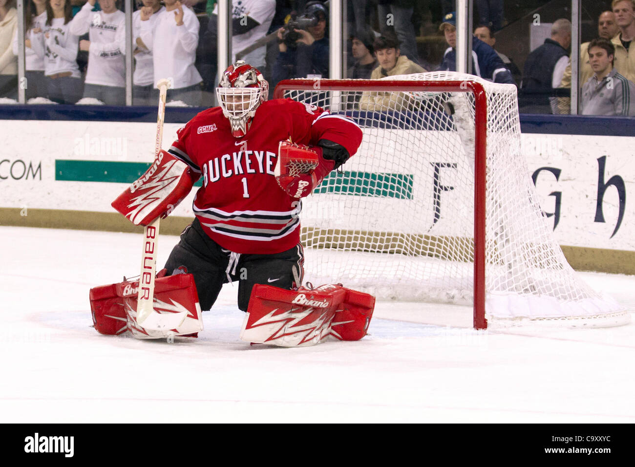 March 3, 2012 - South Bend, Indiana, U.S - Notre Dame left wing Jeff ...