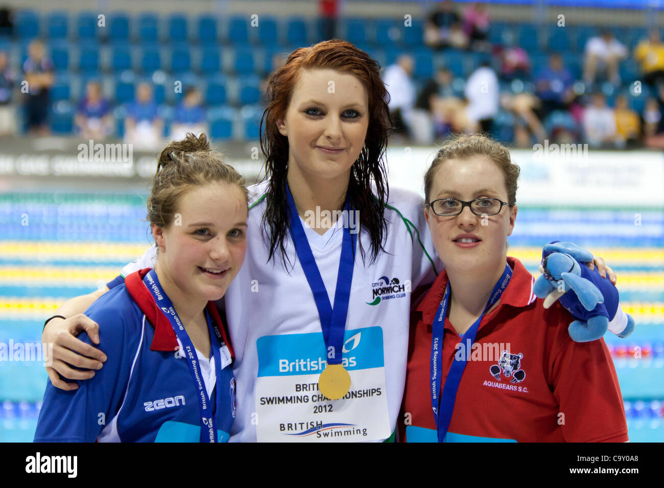 Jessica-Jane Applegate, Natalie Massey & Chloe Davies medal ceremony ...