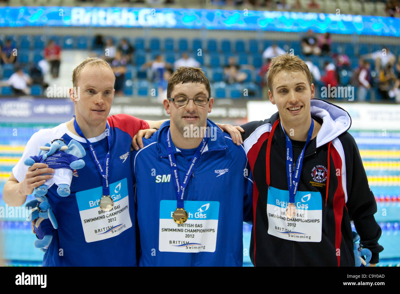 Daniel Pepper, Benjamin Procter & Craig Rodgie, medal ceremony for the ...