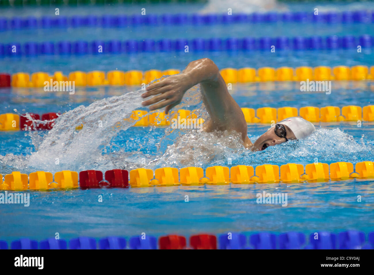 British swimmer Stephanie Millward competing in the Womens MC 400m ...