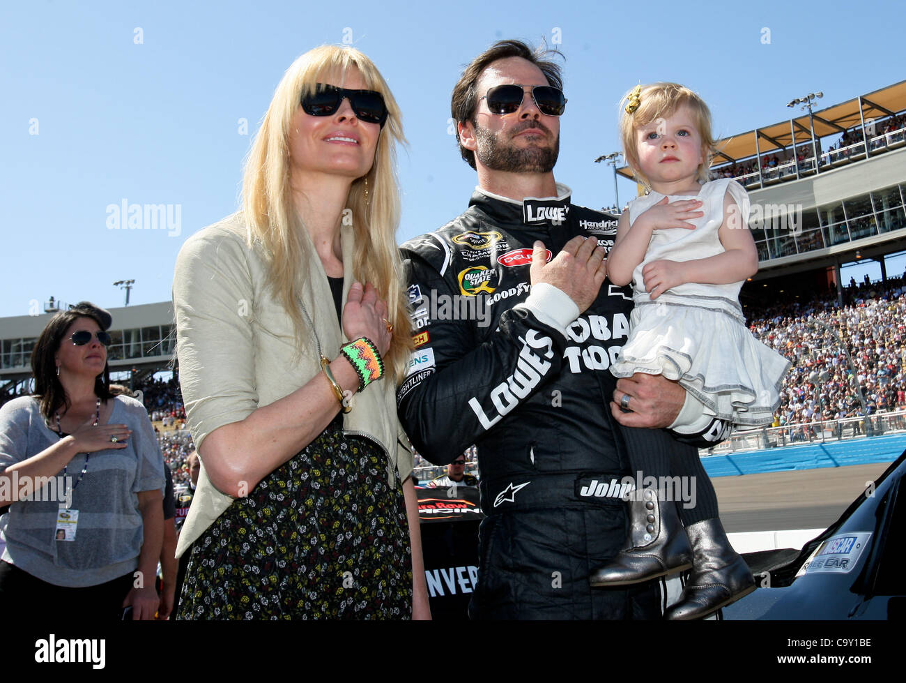 Nascar denny hamlin wife hi-res stock photography and images - Alamy