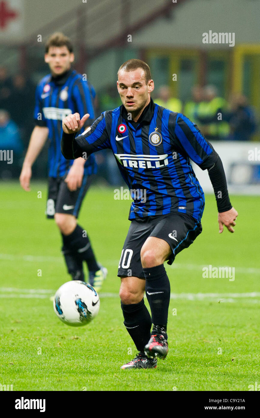 Stadio giuseppe meazza wesley sneijder hi-res stock photography and ...