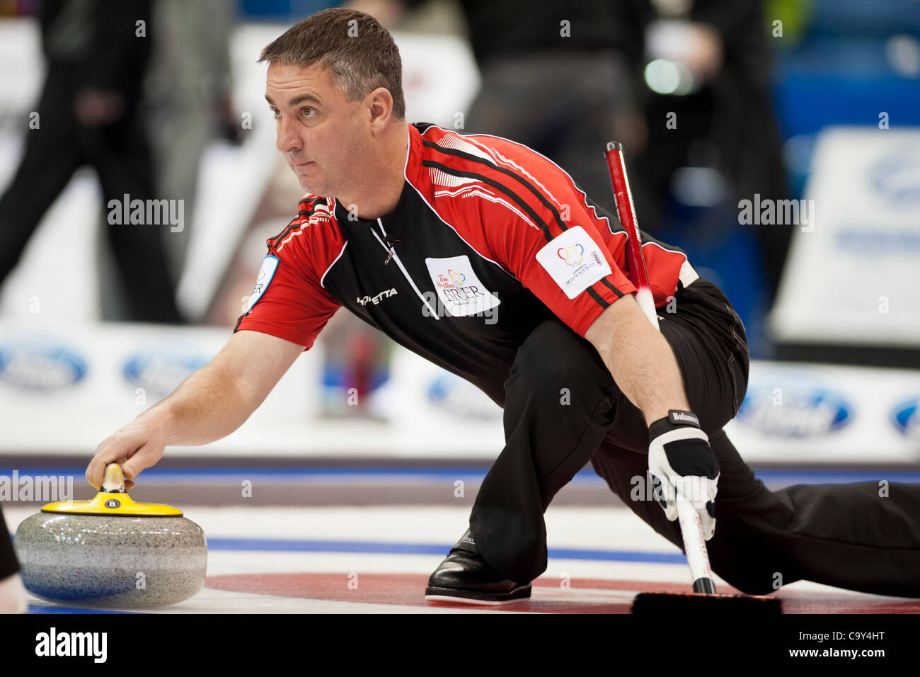 March 5, 2012 - Saskatoon, Saskatchewan, Canada - Ontario third Wayne ...
