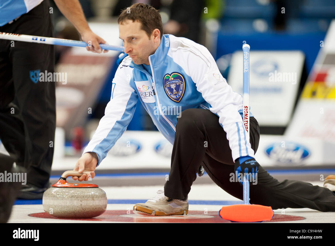 March 5, 2012 - Saskatoon, Saskatchewan, Canada - Quebec skip Robert ...