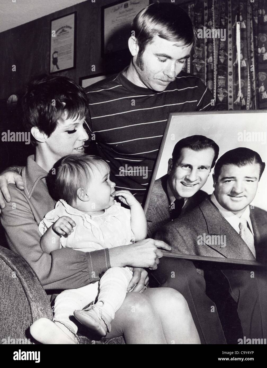 ABBOTT AND COSTELLO.Bud Abbott with his family.Supplied by Photos, inc ...