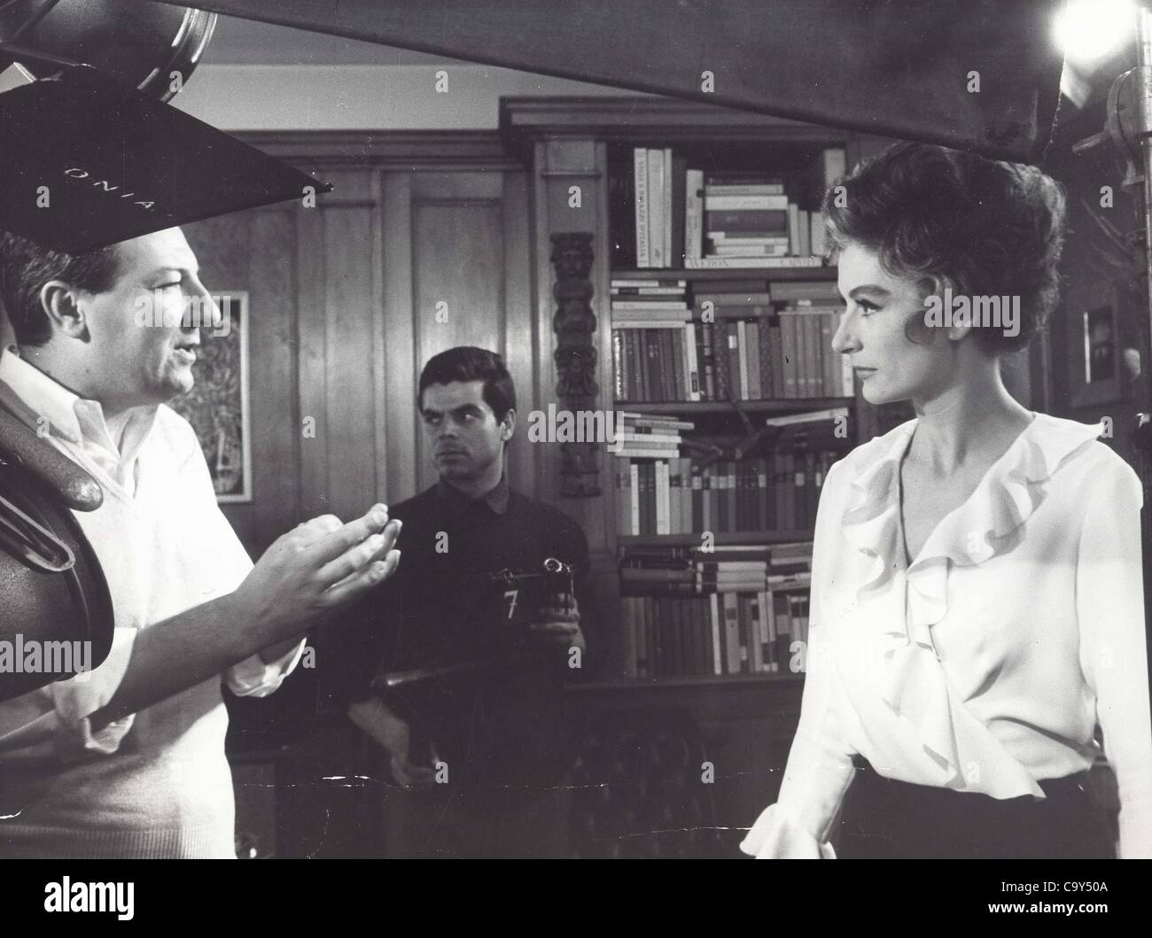ANOUK AIMEE with Paolo Spinola, director of the film The escape.(Credit ...