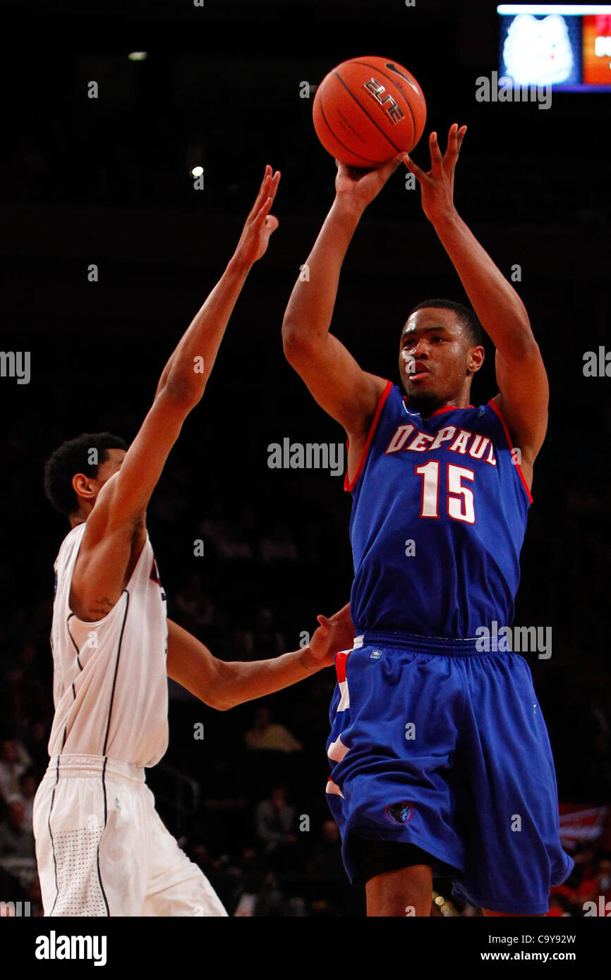 March 6, 2012 - New York, New York, UNITED STATES - DePaul Blue Demons ...