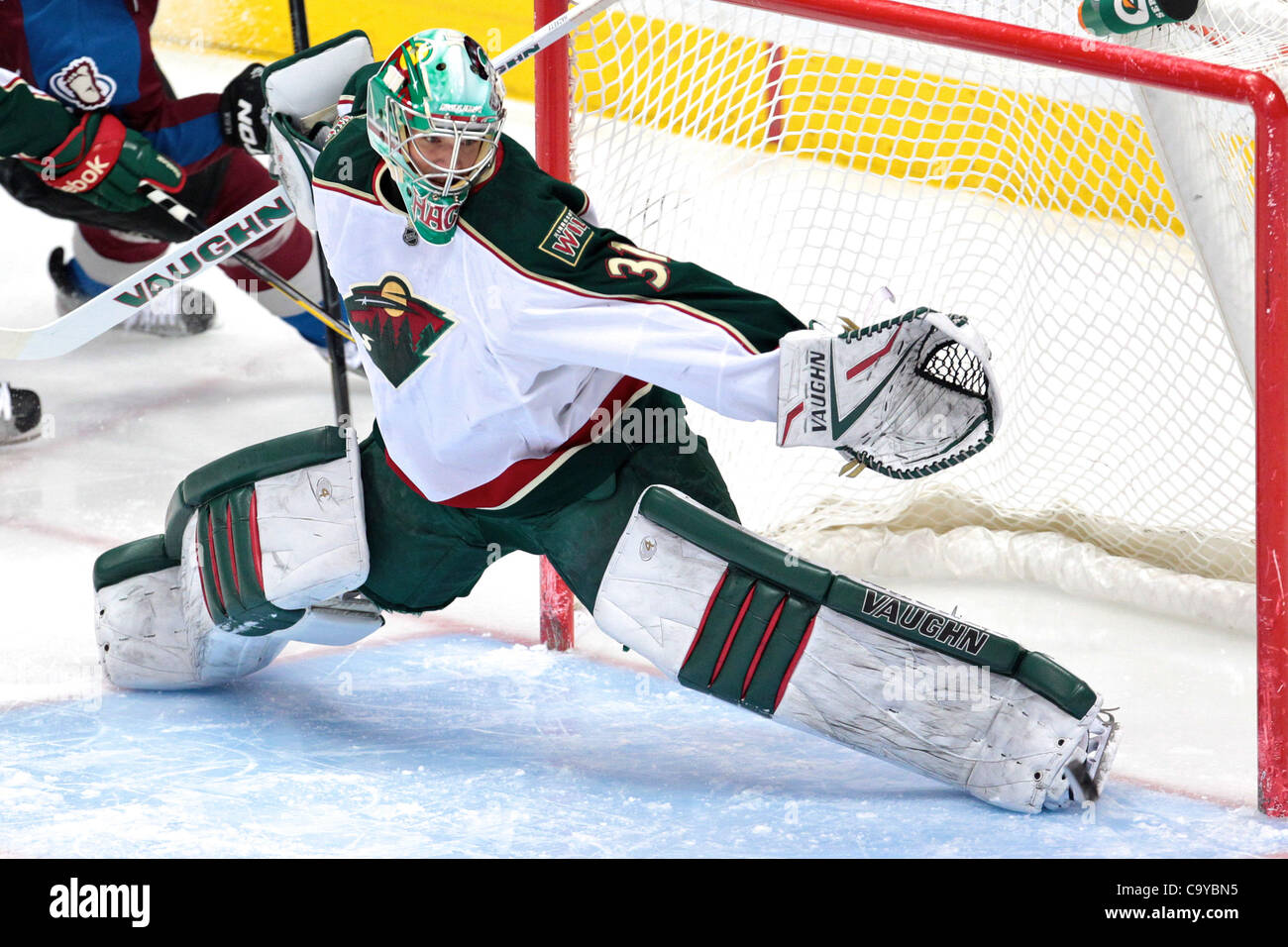 March 6, 2012 - Denver, Colorado, United States - Minnesota Wild goalie ...