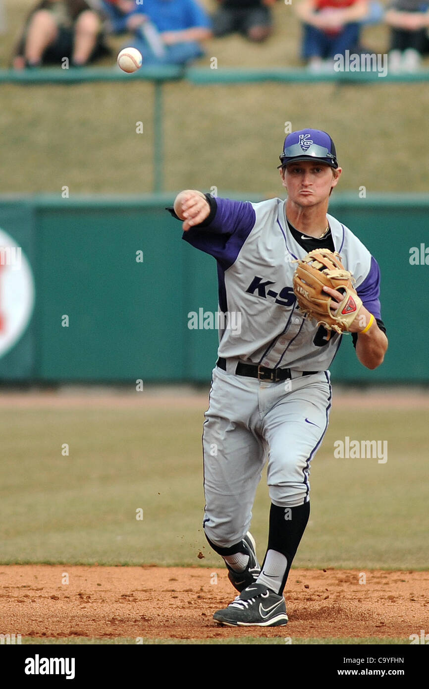 March 6, 2012 - Lincoln, Nebraska, U.S - Kansas State shortstop Jake ...