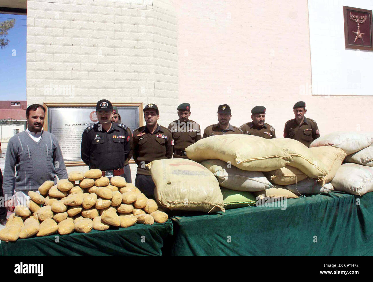Pishin scout headquarters chaman fc officers hi-res stock photography ...