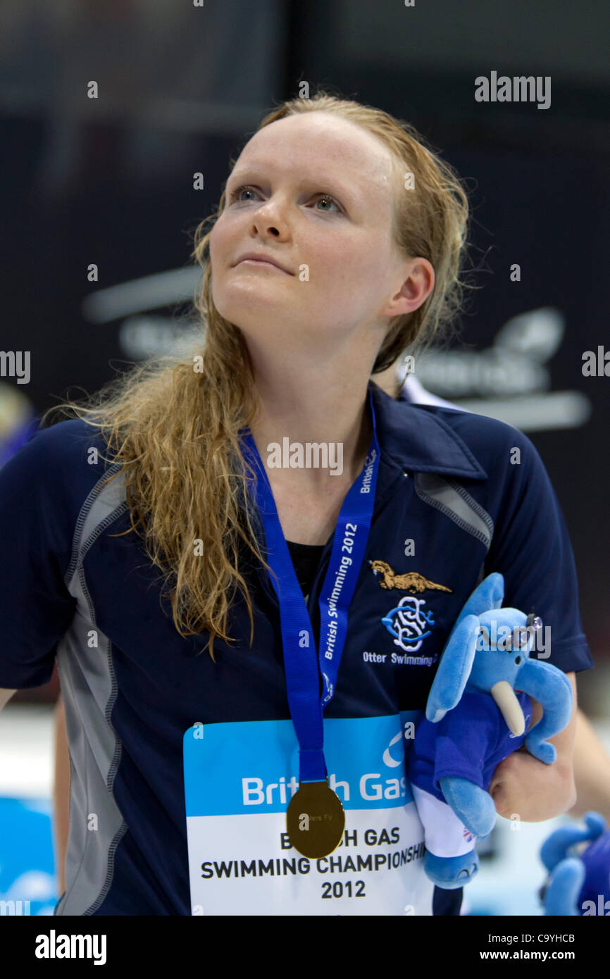 Susannah Rodgers (Gold), medal ceremony for the Womens MC 50m Butterfly ...