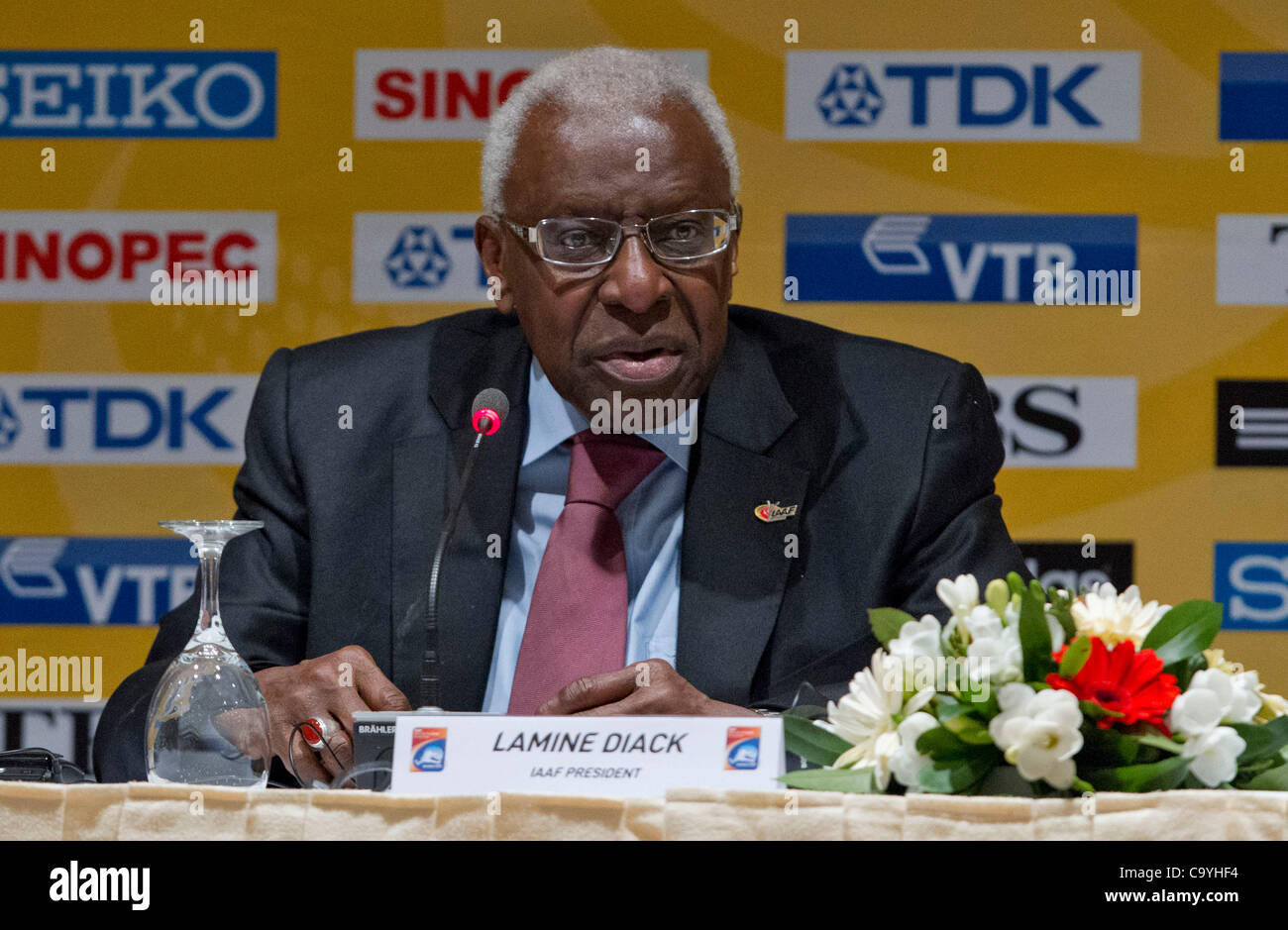 Iaaf world indoor championships atakoy athletics arena hi-res stock ...
