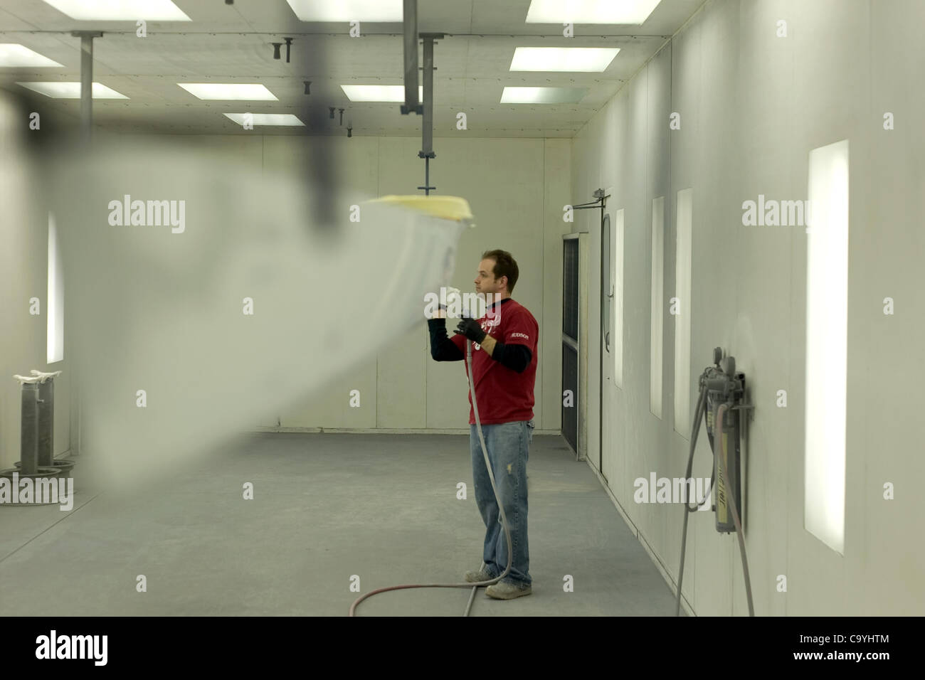 London Ontario, Canada - March 5, 2012. Steve Mann prepares a single ...