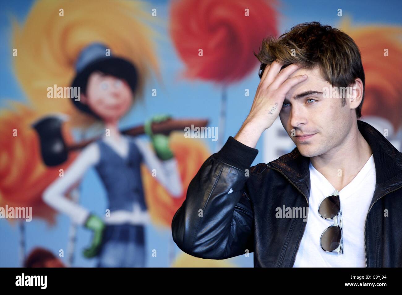 March 8, 2012 - Madrid, Spain - US Actor Zac Efron Attends a Meeting ...