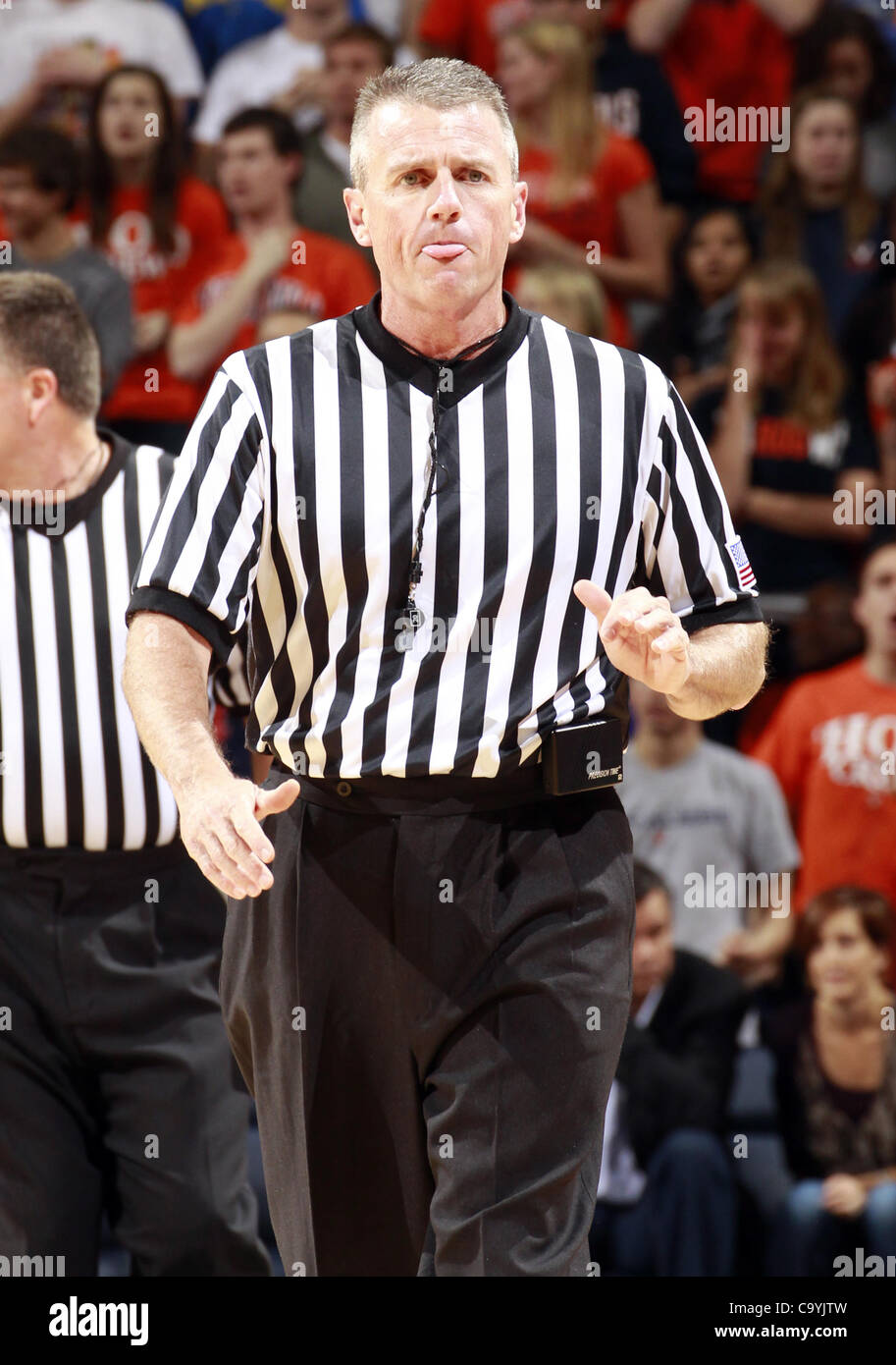 Jan. 5, 2012 - Charlottesville, Virginia, United States - A referee ...