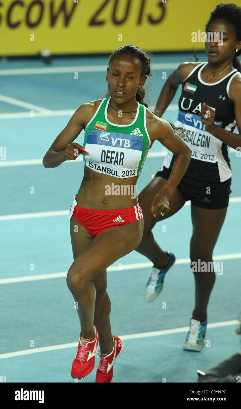 ISTANBUL, TURKEY: Friday 9 March 2012, Meseret Defar (ETH) of Ethiopia ...