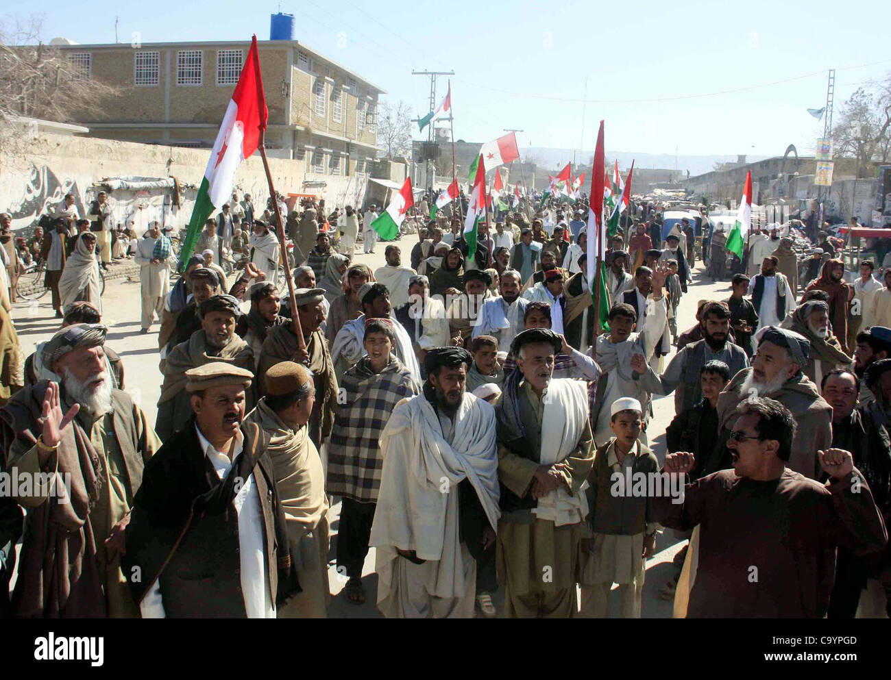 Residents of Chaman chant slogans against desecration of the Holy Quran ...
