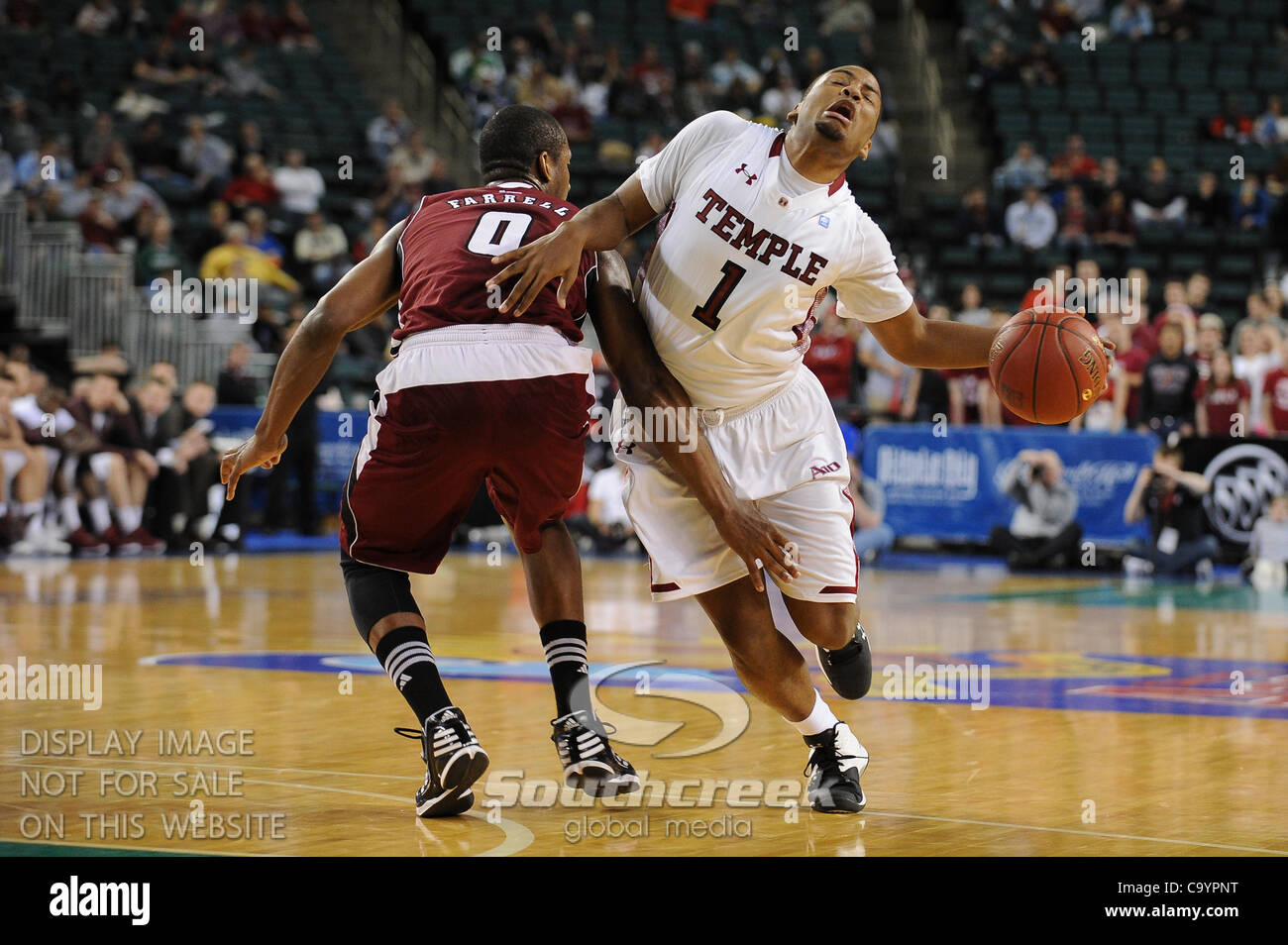 March 9, 2012 - Atlantic City, New Jersey, U.S - Temple Owls guard ...