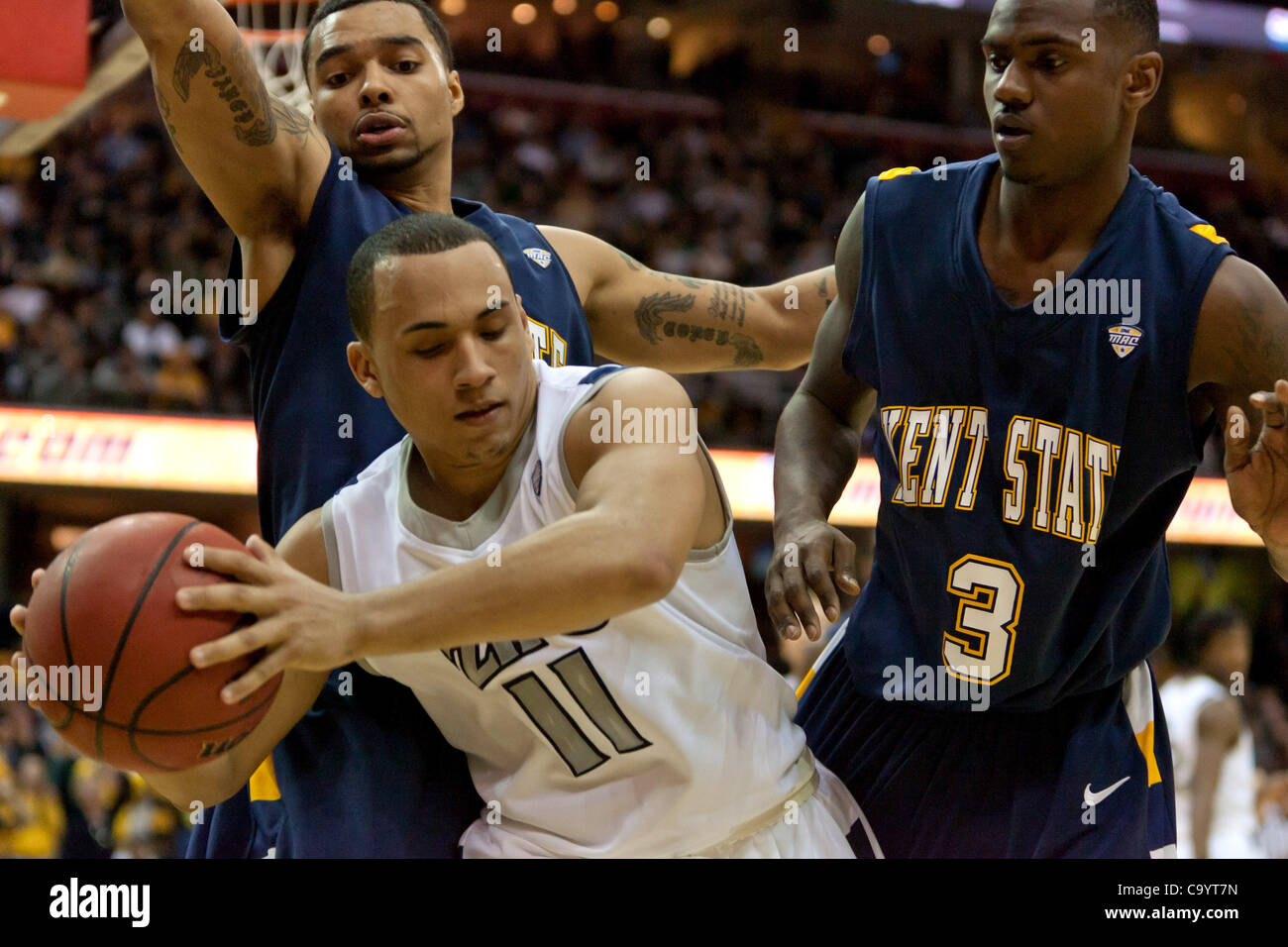 March 9, 2012 - Cleveland, Ohio, U.S - Kent State guards Michael ...