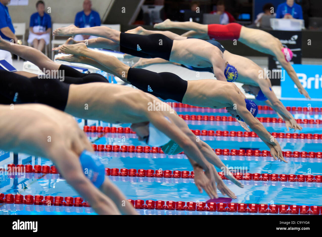 Start of the Mens Open 1500m Freestyle - Final, British Swimming ...