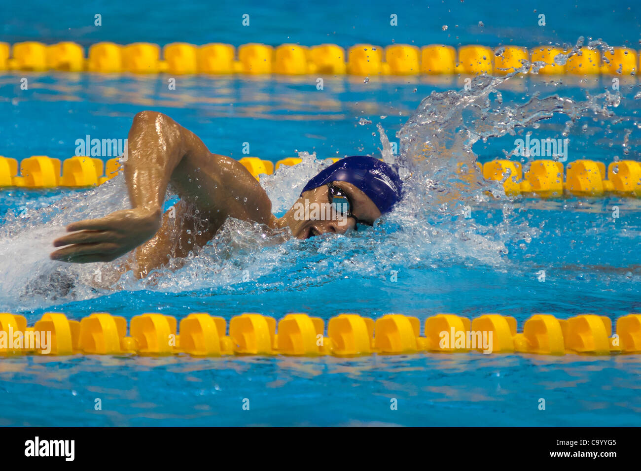 Daniel Fogg winner of the Mens Open 1500m Freestyle - Final, British ...