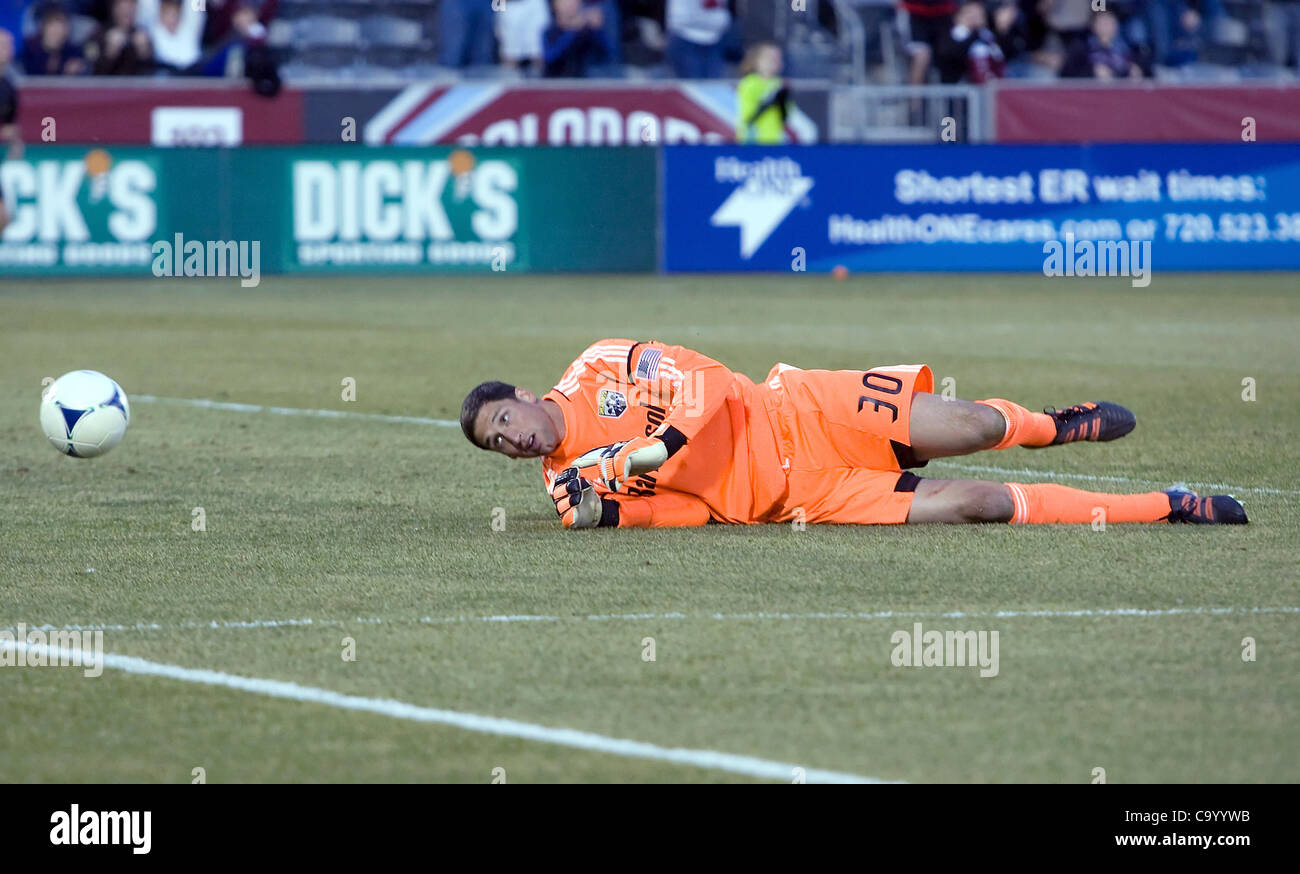 March 10, 2012 - Commerce City, CO, USA - Columbus Crew netminder ANDY ...