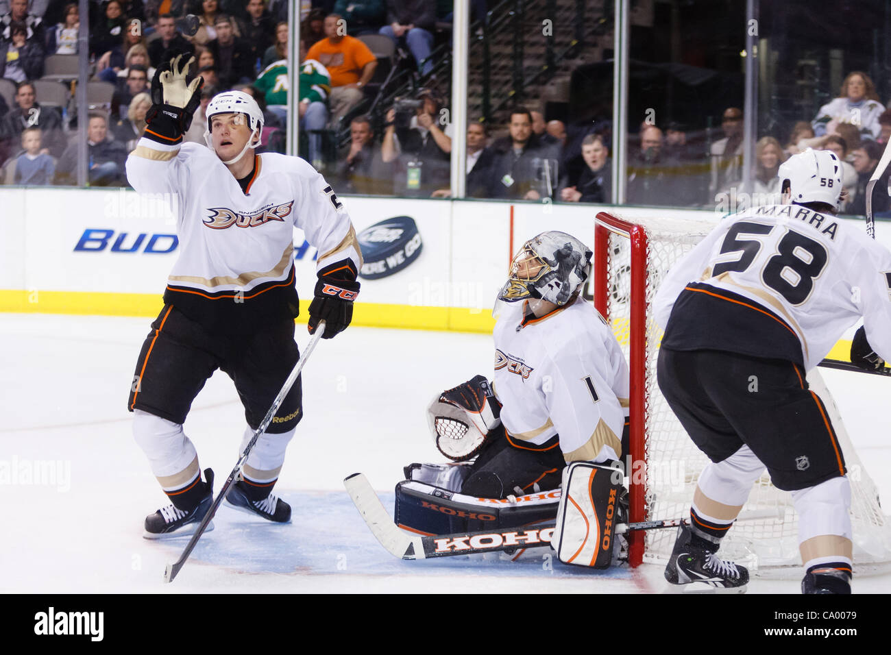 March 10, 2012 - Dallas, Texas, US - Anaheim Ducks Defensemen Sheldon ...