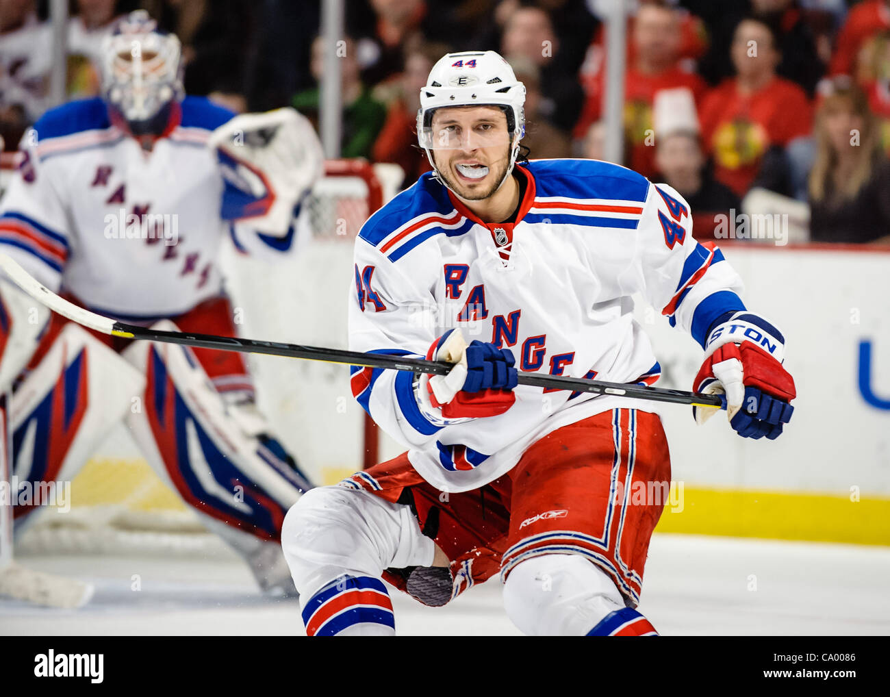 Mar. 09, 2012 - Chicago, Illinois, U.S - New York defenseman Steve ...
